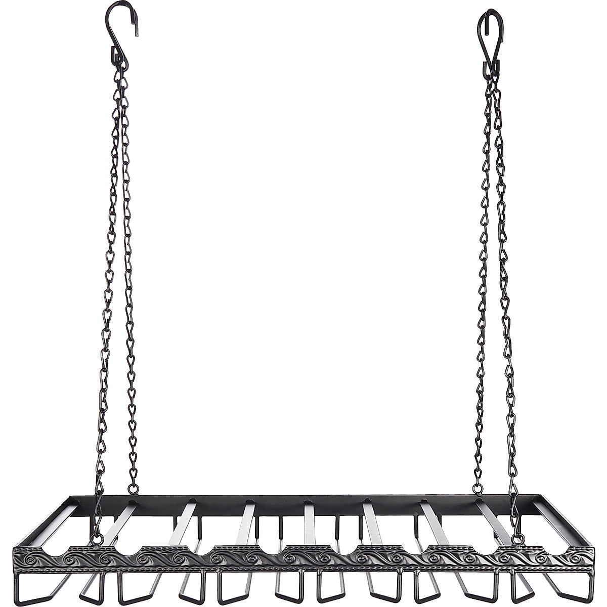 Wine Enthusiast Metal Hanging Wine Glass Rack