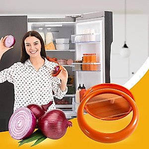 Fruit Vegetable Storage Box, Reusable Avocado Stretch Storage Containers, Onion Storage and Avocado Saver Fresh Stretch Pod Tomato Saver Fruit and Vegetable Storage Containers for Apples, Garlic