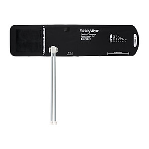 Welch Allyn REUSE-13-2MQ FlexiPort Reusable Blood Pressure Cuffs with Two-Tube Locking-Type Connectors, Thigh, Size 13
