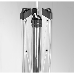 Brabantia Lift-o-Matic Large Rotary Airer Clothesline with Metal Soil Spear, 197 Feet, Silver