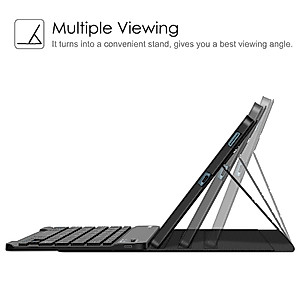 FINTIE Keyboard Case for Samsung Galaxy Tab S6 Lite 10.4 Inch 2024/2022/2020, Soft TPU Back Cover with S Pen Holder Detachable Wireless Bluetooth Keyboard, Composition
