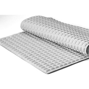 Bowerbird Premium Air Cushion Bathtub Mat with 800+ Air-Filled Cells, Provide Unprecedented Cushioned and Soft Comfort, Reduce Fatigue on Your Feet (Natural Rubber, Gray, 27”×15”)