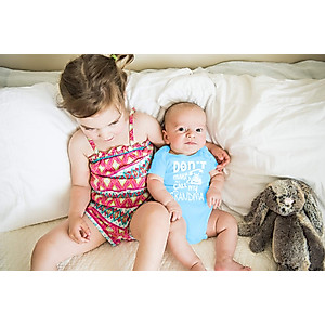 AW Fashions Don't Make Me Call My Grandma Baby Bodysuit Funny Family Newborn Outfit for Boys or Girls (Newborn, Light Blue)