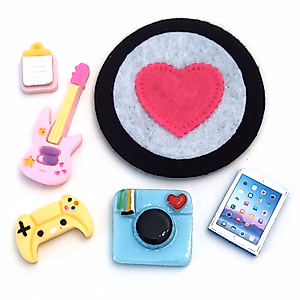 happyblockbuilder LPS Accessories Miniature Dollhouse Compatible with Littlest Pet Shop and Barbie Mixed Craft Sets Random Gift Bag Lots; Pets NOT Included (Play & Study 6pc.)