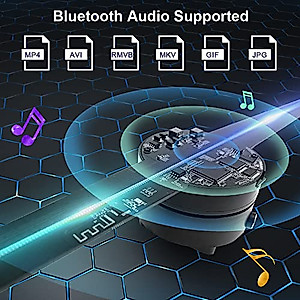 WISVANAI 3D Hologram Fan Projector, WiFi Control Holographic Advertising Display Fan with 384 LED Beads, 16.5inch Bluetooth Speaker Supported Video Projector