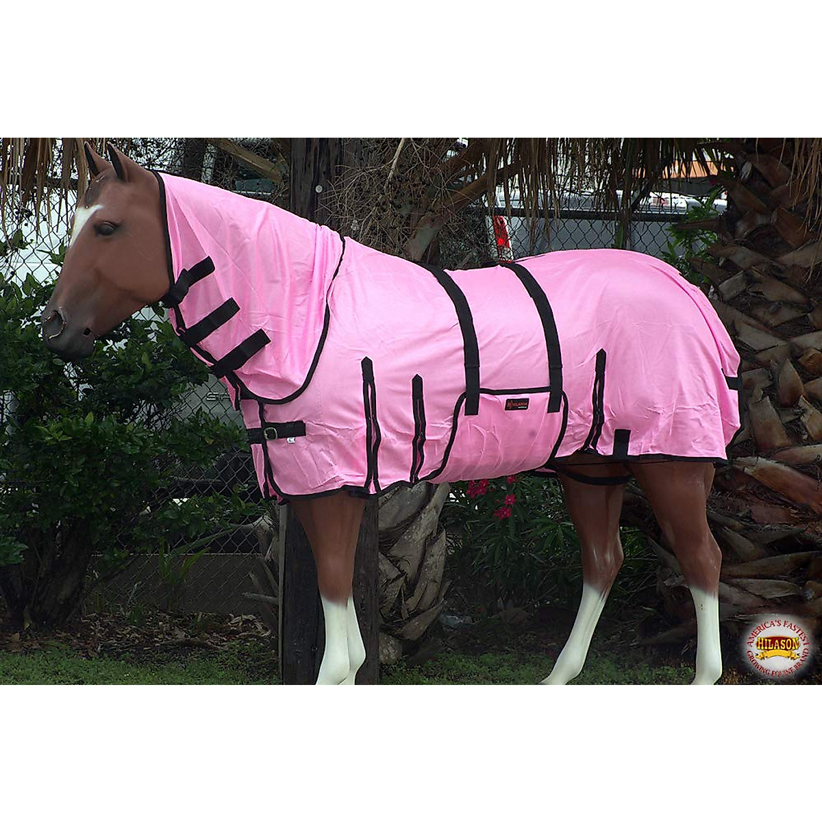 HILASON 66 Inches Horse Ultra Violet Rays Protect Mesh Bug Mosquito Horse Fly Sheet Summer Spring | Fly Sheet | Horse Turnout Sheet | Fly Sheet for Horses | Bug and Mosquito Protection