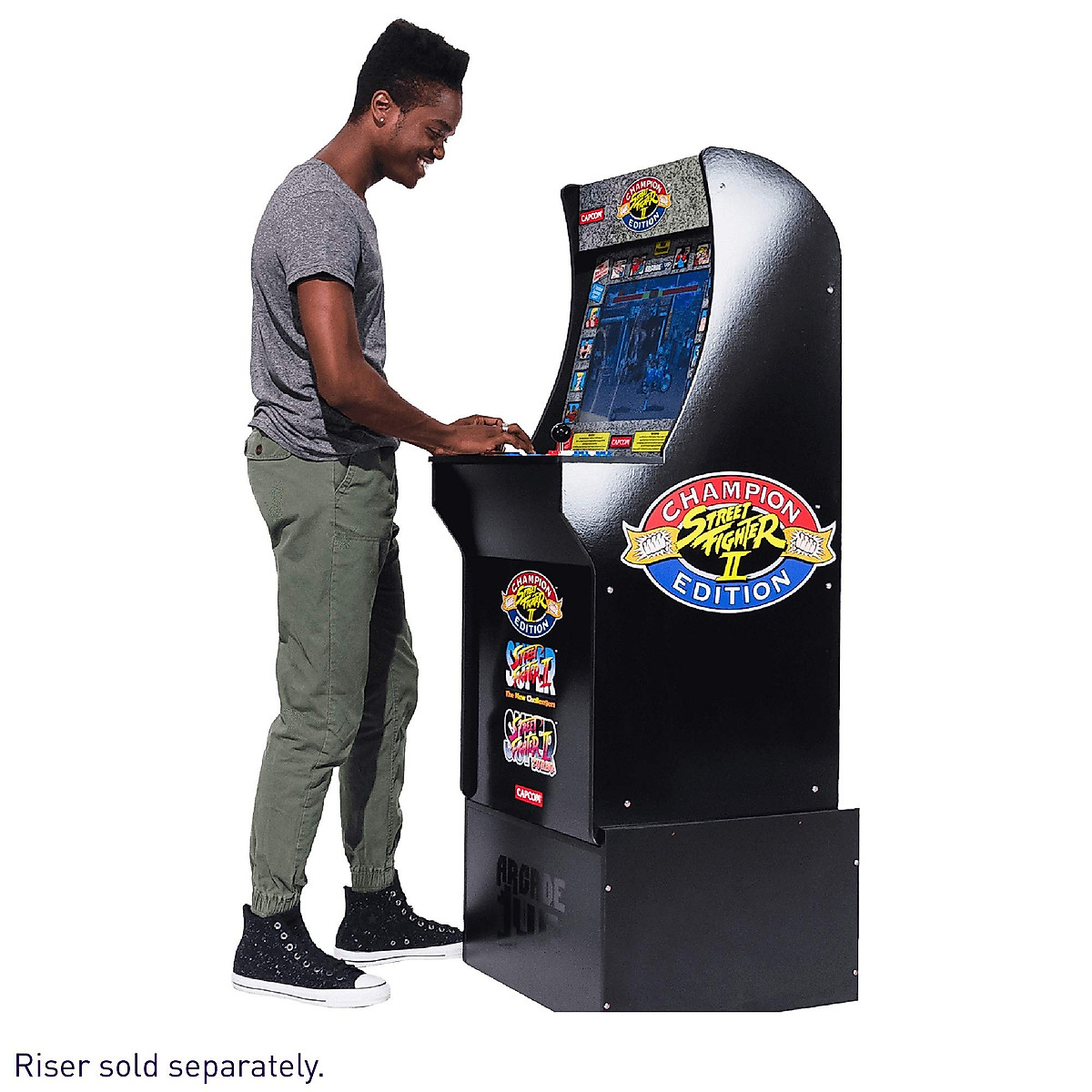 ARCADE1UP Street Fighter - Classic 3-in-1 Home Arcade, 4Ft