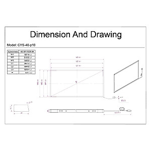 Chengying 40 Inch 10 Points Multi-Touch Infrared Touch Frame IR Touch Panel 40 Inches Infrared Touch Overlay USB Driver Free HID Compatible