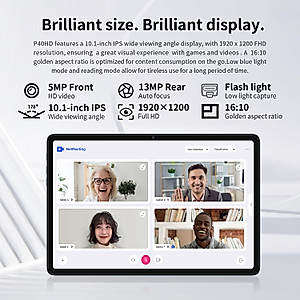 TECLAST P40HD Tablets HD Excellence 10 inch Tablets Android 13 Expandable Storage Gaming Tablet 4G LTE/SIM+5G WiF Tablet Long Lasting Battery Android Tablet Powerful Core Fast Tablet