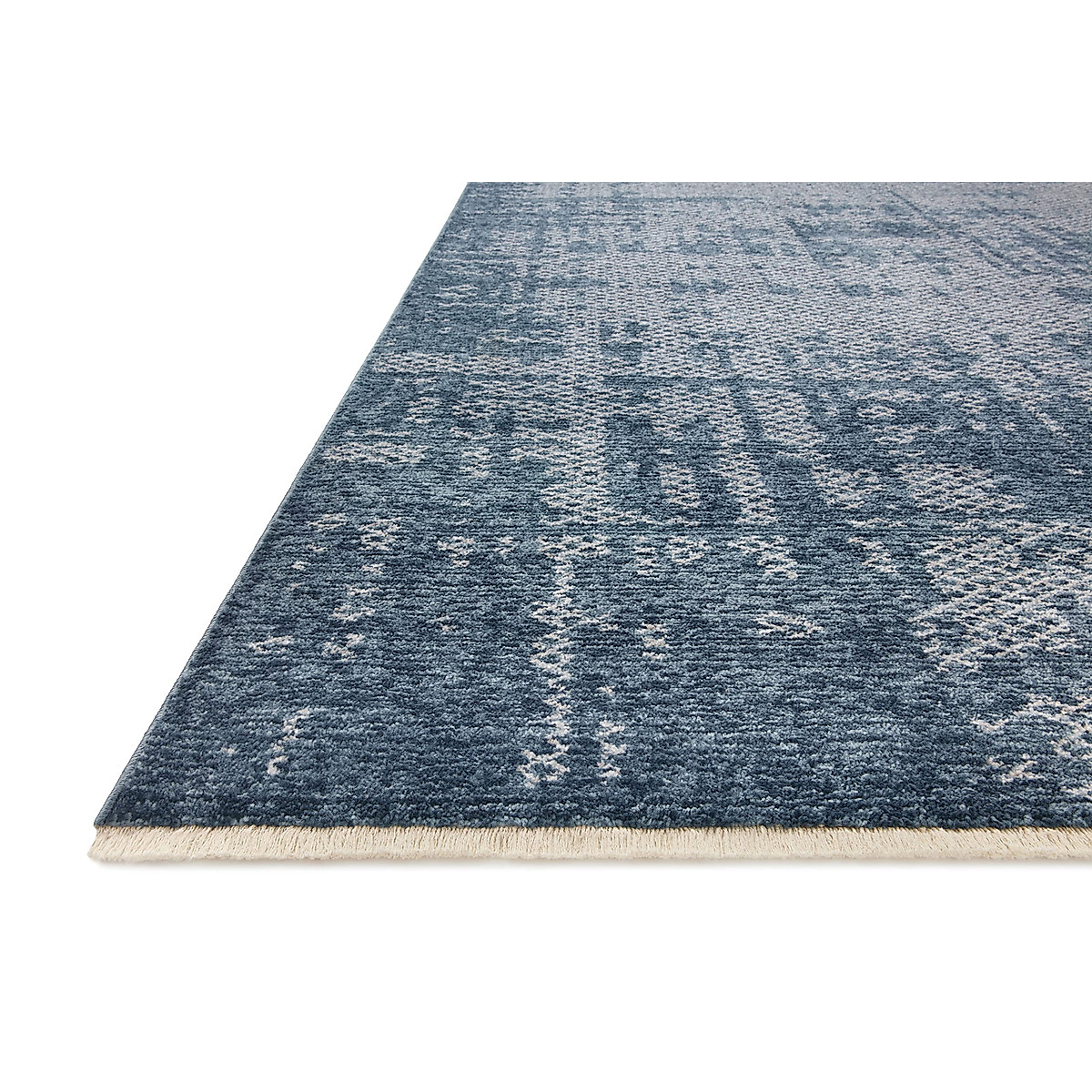 Loloi II Vance Collection VAN-01 Denim/Dove 2'-7" x 12'-0" Runner Rug