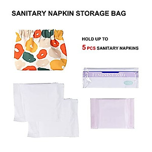 4pcs Sanitary Napkin Storage Bag Portable First Period Bag Pouch for Teen Girls Ladies Women Feminine Product