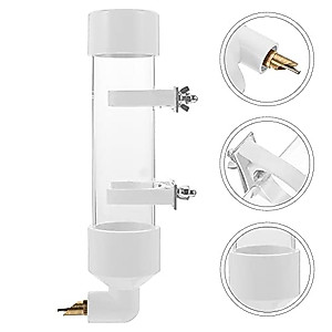 POPETPOP Bird Water Dispenser, Bird Water Automatic Bottle Automatic Water Drinker, Bird Drinker Waterer Parakeet Water Bottle Parrot Parrot Feeding Bottle Water Dispenser Bird Cage Supplies