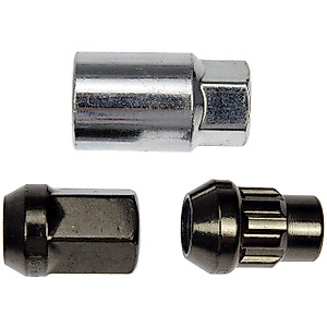 Dorman 713-375Z Hyper Black Acorn Wheel Nut Lock Set Compatible with Select Models, 20 Pack