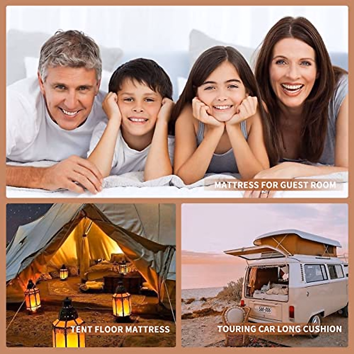 MAXYOYO Japanese Queen Size Futon Mattress, Upgraded Ultra Soft Fluffy Trifold Mattress, Dark Grey