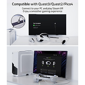 Syntech Hard Carrying Case with 20FT/6M Link Cable Compatible with Oculus/Meta Quest2