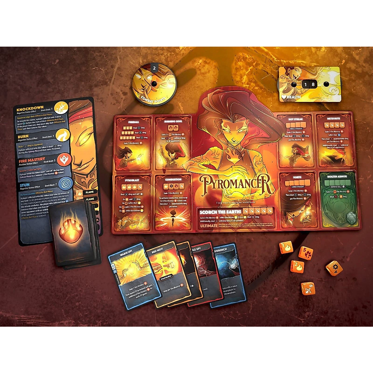 Dice Throne - Pyromancer v Shadow Thief