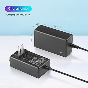 IYOBCXIHO DC 24V or 25.2V-1A Massage Gun Charger with Adapter Charger for Muscle Massage Gun Deep Tissue 24V AC/DC Power Cord Fascia Gun Match