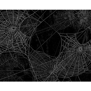 FEIDANNO Halloween Duvet Cover Set, Haunted Medieval Gothic Spooky Art Print, Decorative 3 Piece Bedding Set with 2 Pillow Shams, (Multi 7, King)