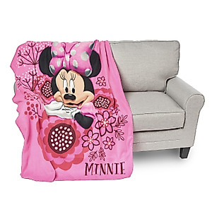 The Northwest Company Fleece Throw Blanket Disney's Minnie's Bowtique, So Many Bows, 45" x 60"