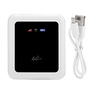 4G LTE Mobile Hotspot 5200mAh Portable Charger Power Bank, Mini Mobile Router with Travel Power Bank Support WiFi Hotspots Auto Establishment, Mobile Power Bank&Pocket WiFi, Only Supported in Europe