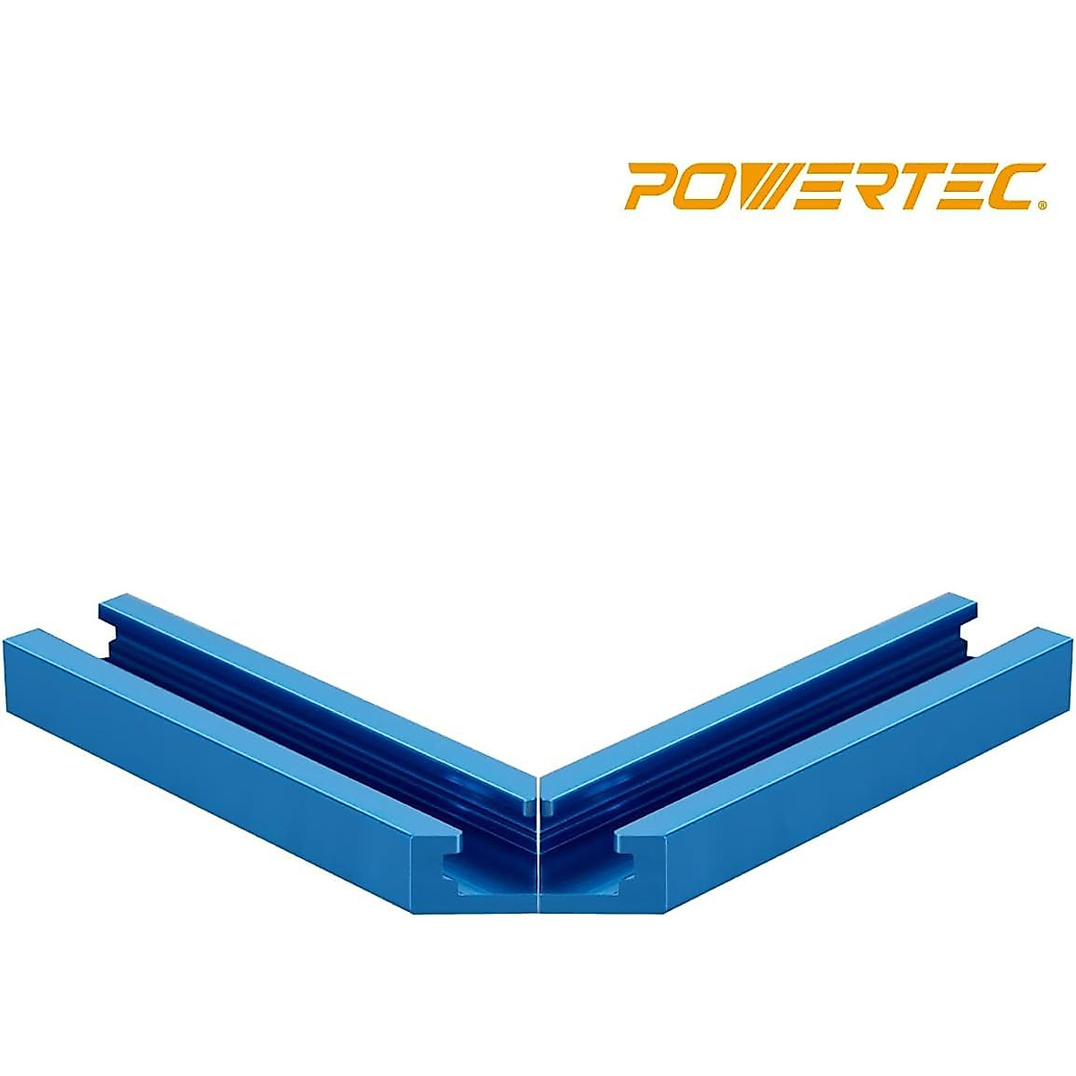 POWERTEC 71694 1-33/64" T-Track Inline and Short Stop Kit, T Track Stop Block for T-Track Woodworking, Sanding, and Routing, 4 Count, Pack of 1