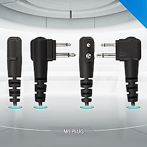 Bommeow BSE12-M1 C-Shape Swivel Style Earpiece Headset for Motorola Radio CP200 CP110 Mag One BPR20