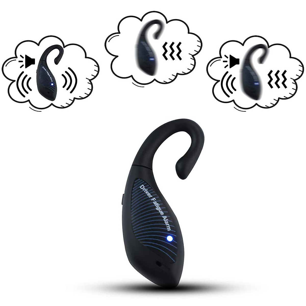 LGI Driver Fatigue Alarm 3 in 1 Inside Sleep Alarm for Drivers Security Guards Nap Zapper Alarm Security Car Alarm System Drivers Security Guards Anti Sleep Alarm nap Alert