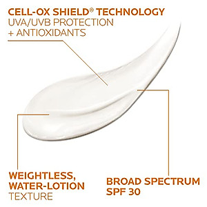 La Roche-Posay Anthelios Cooling Water Lotion Sunscreen for Body and Face, Broad Spectrum Sunscreen SPF, Absorbs Quickly, Water Resistant Every Day Sun Protection for Sensitive Skin