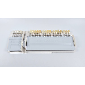 20 Color Dental Teeth Shade Guide Porcelain Material Board Denture Teeth Bleach Whitening