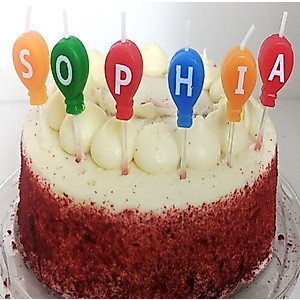 Personlaize with Unique Balloon Birthday Candles with Letters for Custom and personalizing | Spell The Guest of Honors Name | Use The Bundle Pack for Multiple Letters