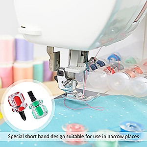 6 Pieces Sewing Machine Cleaning Kit Includes Tweezers Double Headed Lint Brush 4 Pieces Short Screwdriver, Flathead Cross Head Screwdrivers Mini Portable Screwdriver for Repair Machine Sewing Tools
