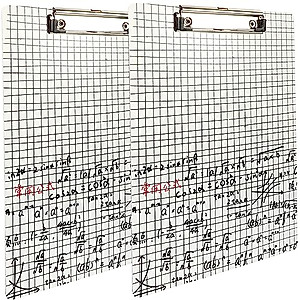 Tofficu Plastic Folders 2pcs Transparent Board Clip Memo Clipboards Sketch Clipboard Plastic Paper Clips Pocket Folders Plastic Office Folders Office Supplies Exam Paper Clips A4 Thin