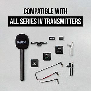 RØDE Interview GO Handheld Adaptor for The Wireless Range, Including Wireless PRO, Wireless GO II, and Wireless ME