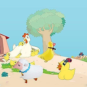 GUGELIVES Walking Animal Balloons Foil Farm Animals Balloon Airwalker Set For Birthday Party BBQ Parties Décor Decoration (Pony,Duck,Rooster,Cow,Pig,Sheep) (6 Pack)