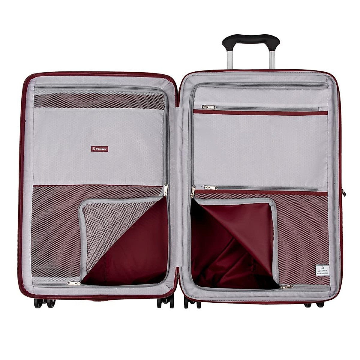 Travelpro Maxlite Air Hardside Expandable Luggage, 8 Spinner Wheels, Lightweight Hard Shell Polycarbonate, Cabernet, 3-Piece Set (21/25/28)