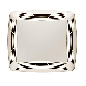 Nutone 763 Ventilation Fan with Light 120 Volt AC 50 CFM at 0.1 Inch Static Pressure 39 CFM at 0.25 Inch Static Pressure White Broan