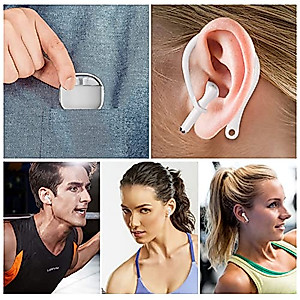 ACAGET Wireless Earbuds for Samsung Galaxy S22 S23 S21 S20 Ultra, Sport Earphones Touch Control Bluetooth Headphones with Over Ear Earhooks Built-in Mic Headset for iPhone 14 Pro Max 13 12 11 XR White