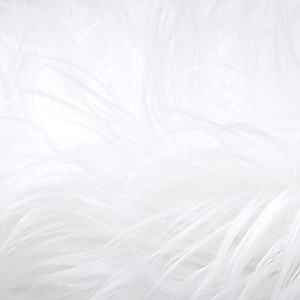 Christopher Knight Home Huxley Faux Fur Ottoman, White