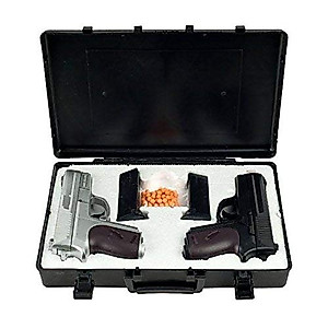 New CYMA Twin Spring Airsoft Dual Pistol Combo Pack Set Hand Gun w/Case 6mm BB