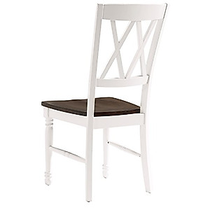 Crosley Furniture Shelby Dining Chairs (Set of 2), Distressed White
