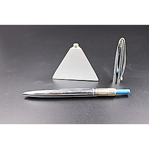 JASON YUEN Magnetic Floating Pen - Bright chrome ballpoint Pen with Magnetic Base - Writing Pen With Magnet Holder fit for Office Gift items (Triangle base)