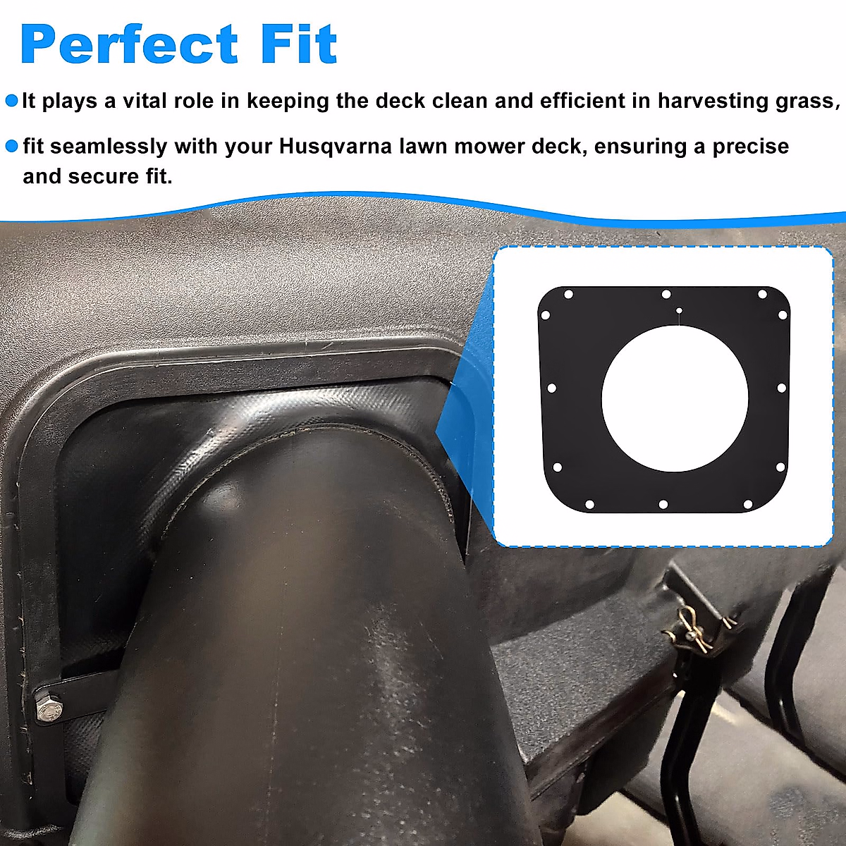 532192550 Tractor Bagger Top Seal for Craftsman, Husqvarna, Poulan Pro, Roper, Sear, Rally, EHP, AYP, Replacement Lawn Mower Deck Parts 192550 917249040