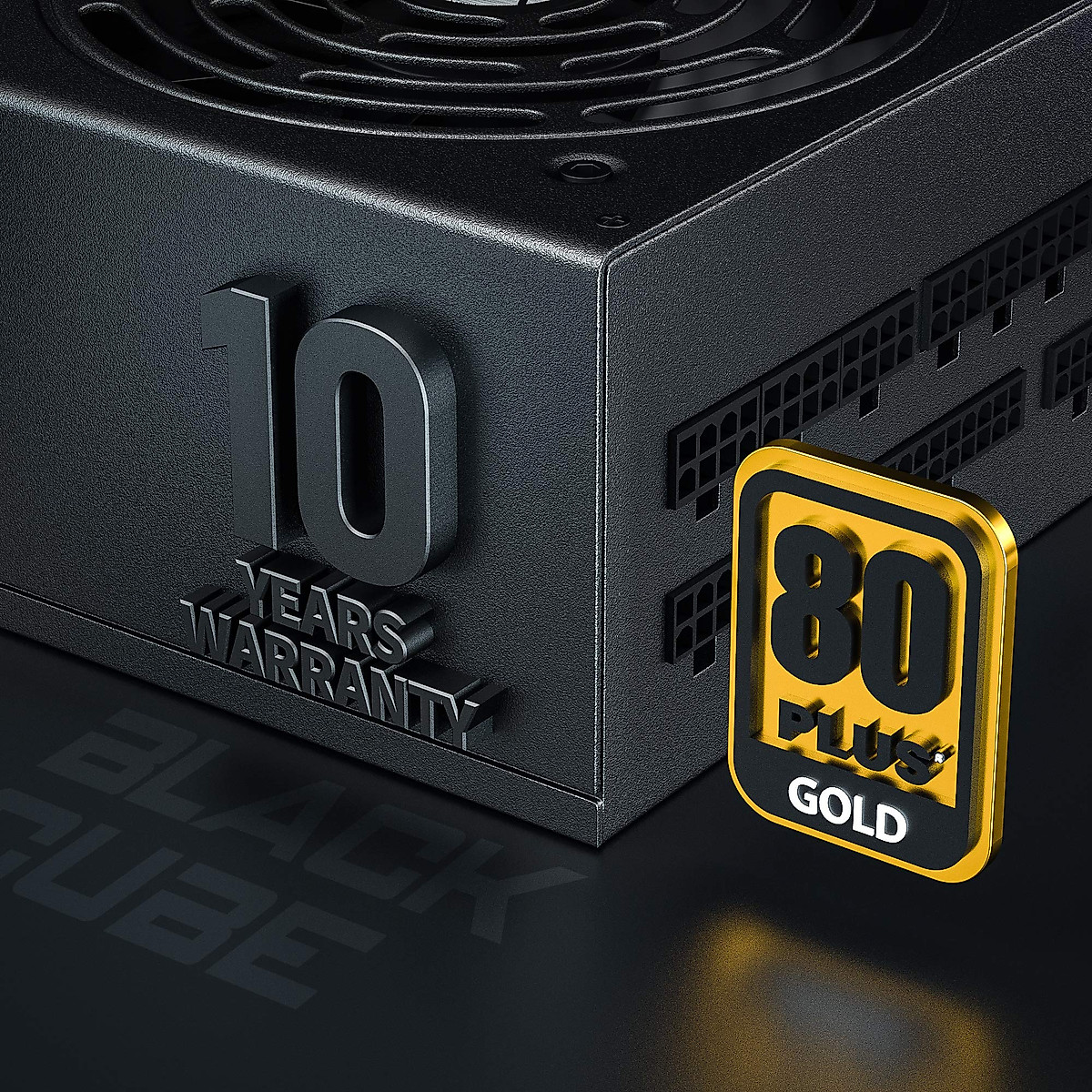 ARESGAME AGT Series ATX 3.0 & PCIE 5.0 1000W Power Supply, 80+ Gold Certified, Fully Modular, FDB Fan, Compact 140mm Size, 10 Year Warranty, ATX Gaming Power Supply