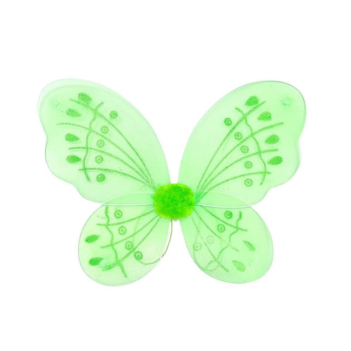 Dressy Daisy Green Fancy Fairy Costume with Butterfly Wings for Toddler Girls Halloween Birthday Party Dress Up Size 4T to 5T