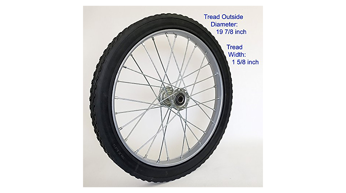 Morgan Cycle 20" Heavy Duty Rubber Wheel & Axel Kit