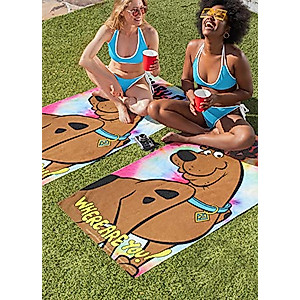 INTIMO Scooby Doo Where are You Tie Dye Beach Towel Bath Towel