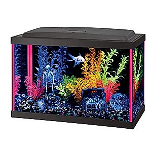 Aqueon NeoGlow LED Pink Aquarium Fish Tank Starter Kit, 5.5 Gallon