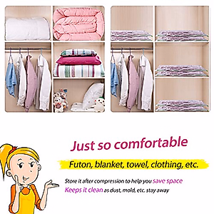 Opaza Vacuum Storage Bags, Airtight Space Compression Bags for Clothing,duvets/bedding (6 Pack-3 Large,3 Medium))