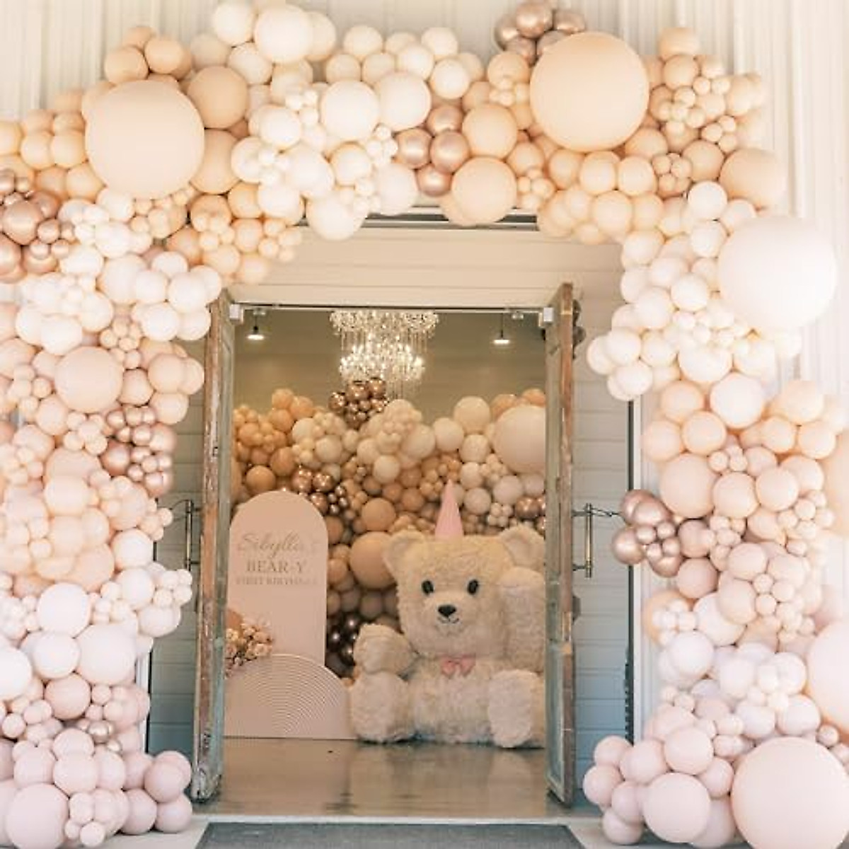 Jobkoo Nude Balloons, 12 Inch 30 Pcs Beige Balloon Retro Apricot Neutral Latex Balloons Matte Tan Cream Blush Peach Helium Party Balloons for Boho Birthday Wedding Baby Bridal Shower Party Decorations