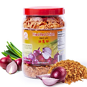 Flying Horse Crispy Fried Red Onion (Hanh Phi) – 16 oz (1 lb) | Golden Brown, Crunchy & Aromatic | Authentic Asian-Style Onion Topping for Noodles, Soups, Stir-Fries, Salads & More